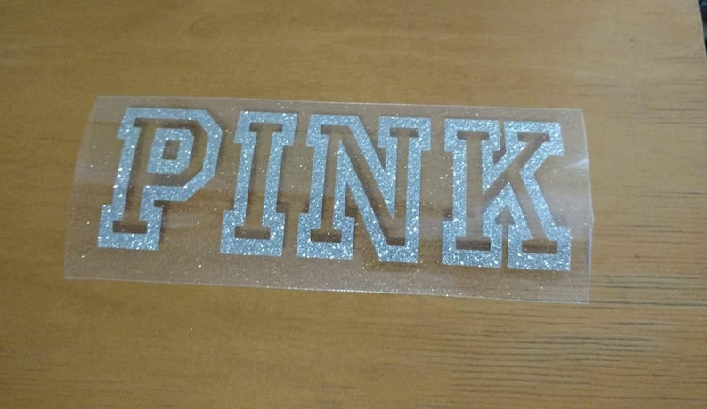 VS PINK - Iron on Vinyl Decal Heat Transfer - Etsy