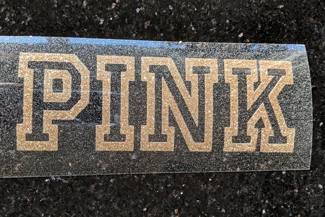 VS PINK Iron on Vinyl Decal Heat Transfer | Etsy