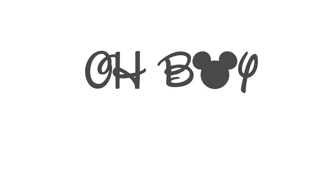 Mickey Mouse "oh Boy" | Vinyl Adhesive Decal | Car Decal | Window Decal ...
