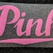 VS Pink Cursive Inspired Iron on Vinyl Decal Heat Transfer - Etsy