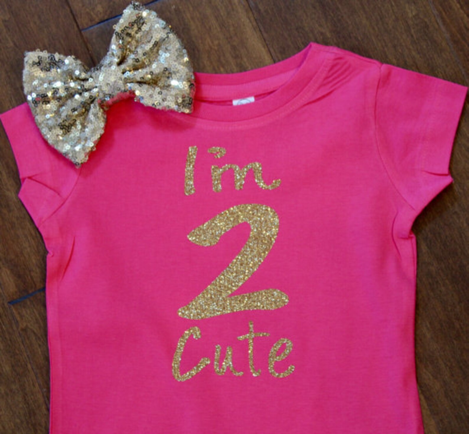 Two Birthday Shirt Im Two Cute Shirt 2nd Birthday Shirt Etsy