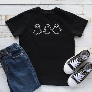 Ghost Tee Shirt / Girls Ghost Tee Shirt / Boys Ghost Tee Shirt / Kids ...