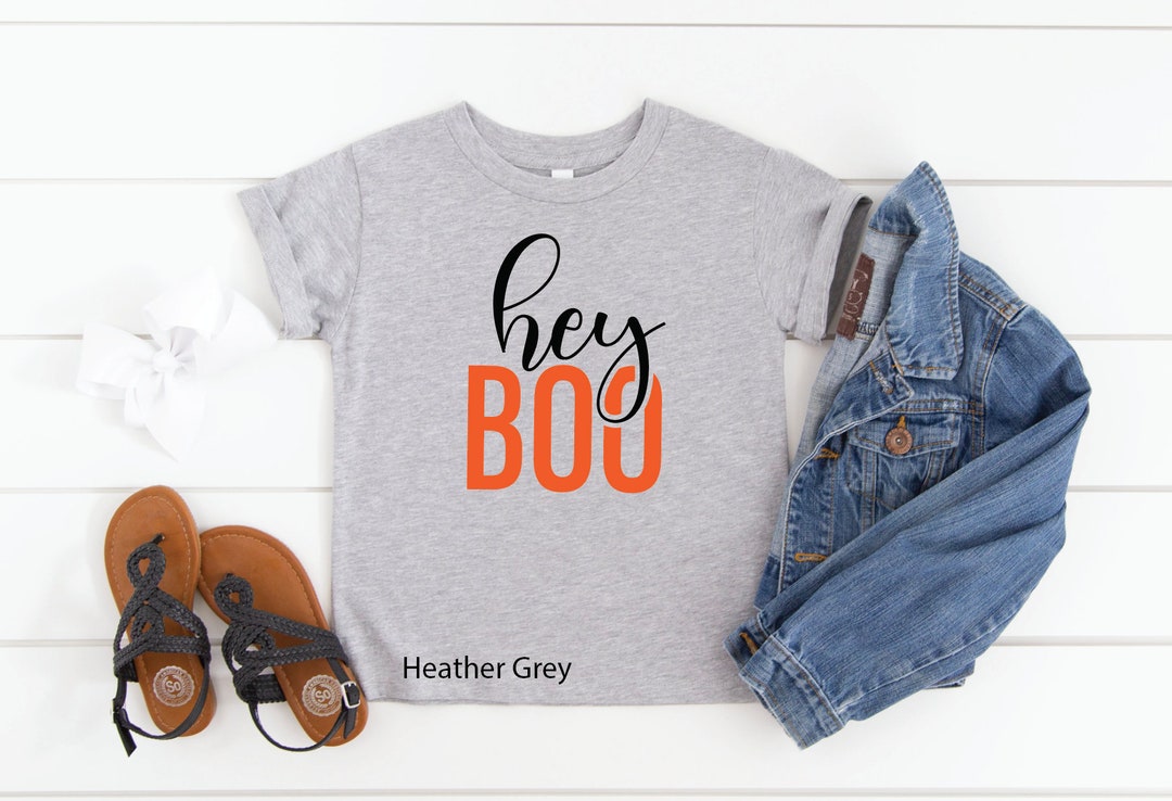 Hey Boo / Hey Boo Kids Shirt / Hey Boo Tee Shirt / Kids Halloween Tees ...