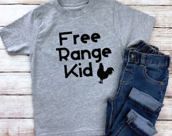 Free Range Kid Shirt / Free Range Clothing / Free Range / Free | Etsy