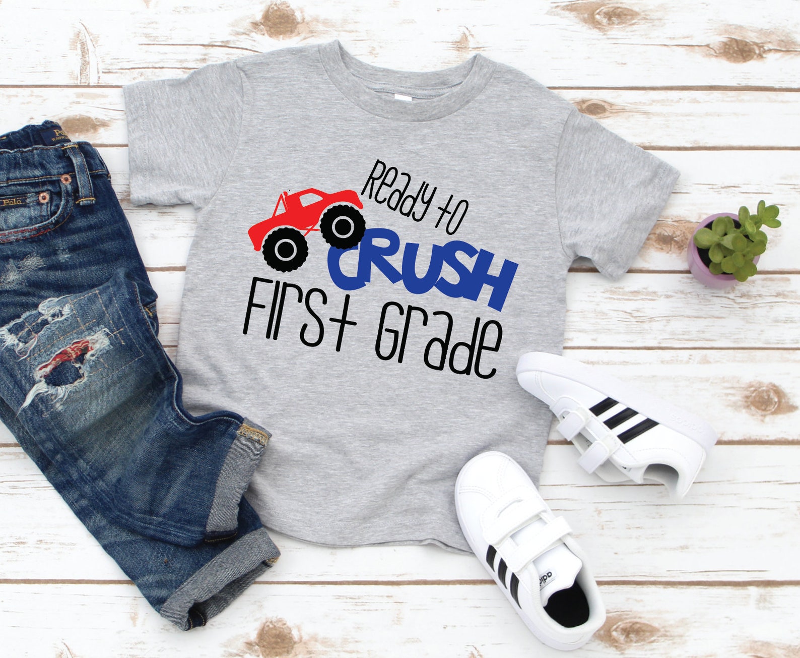 Ready to Crush First Grade Shirt, Back to School Tee - Etsy