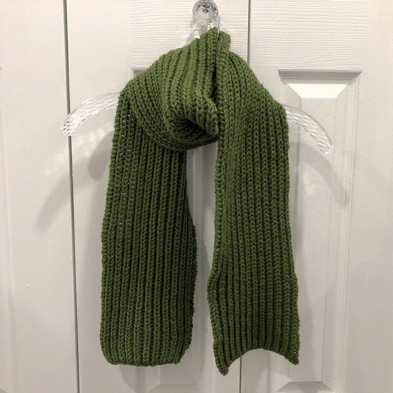 Fishermans Rib Scarf - Etsy