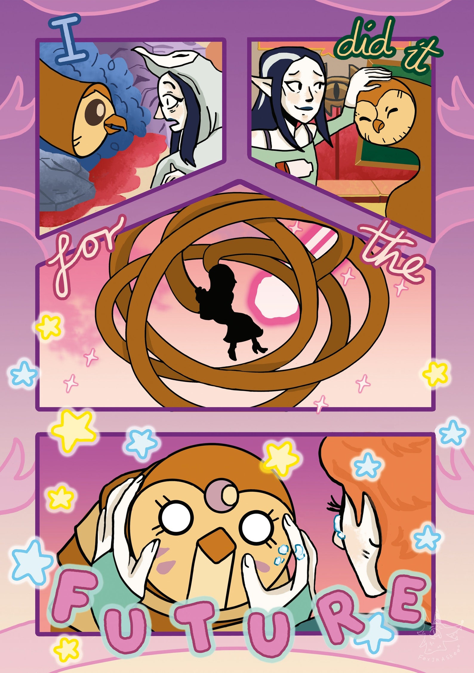The Owl House Hooty Comic Print Art Eda Lilith Luz For The Future