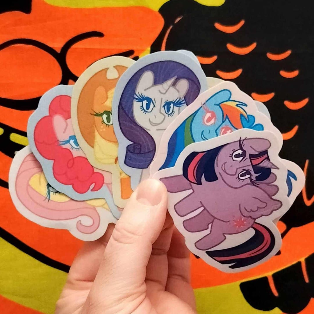 MLP My Little Pony G4 Stickers Apple Jack Rainbow Dash Twilight Sparkle ...