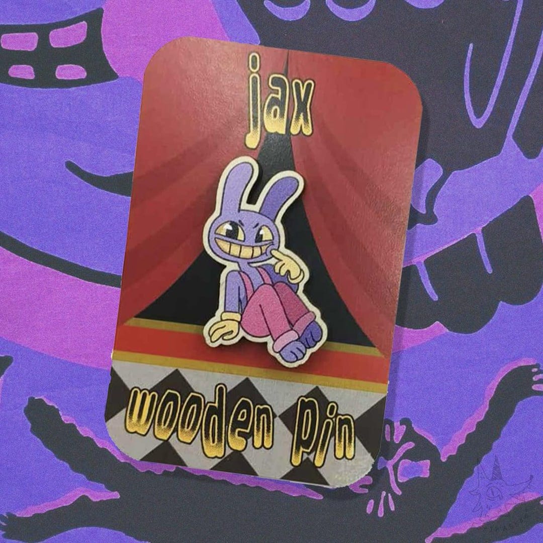 The Amazing Digital Circus Jax Wooden Pin | Kawaii Cute Video Game ...