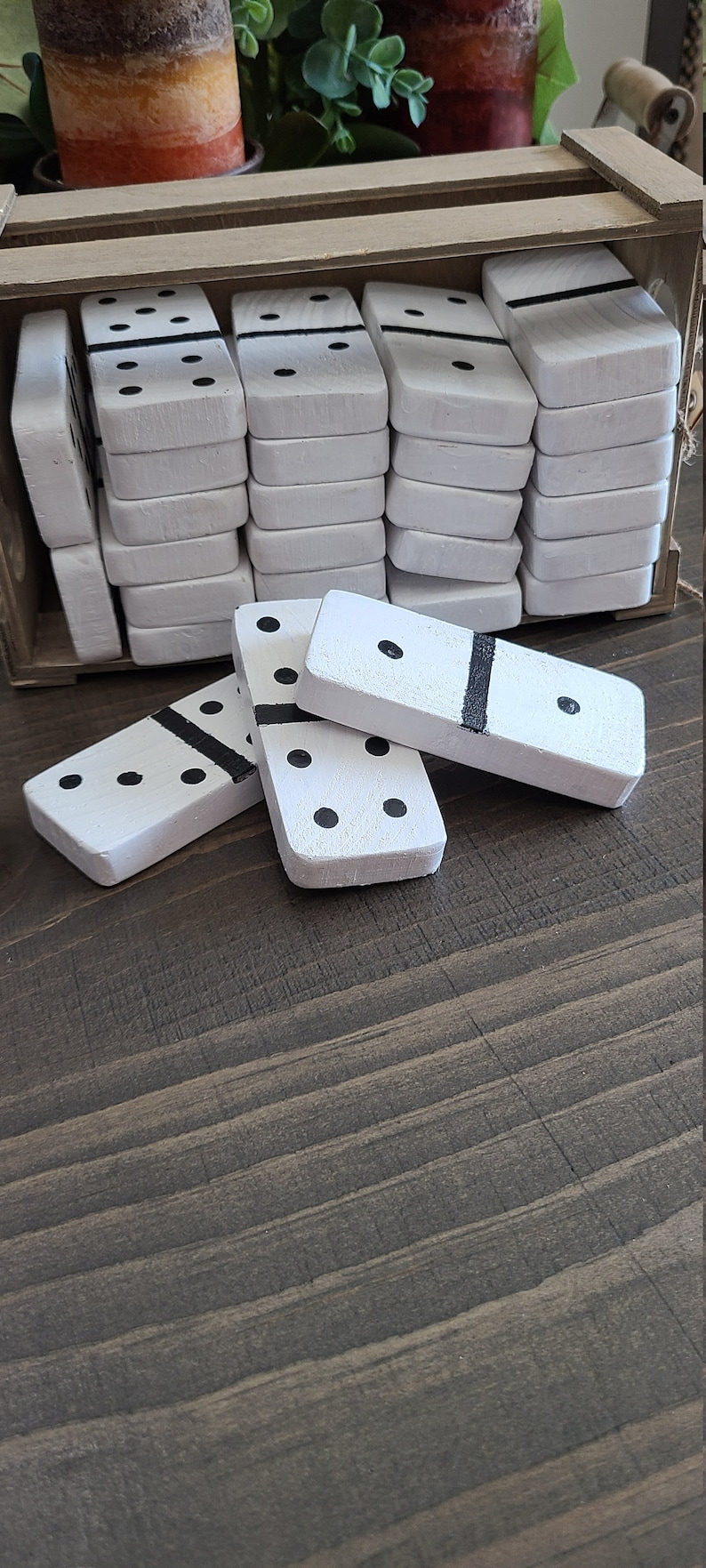 Handmade Domino Set With Box - Etsy