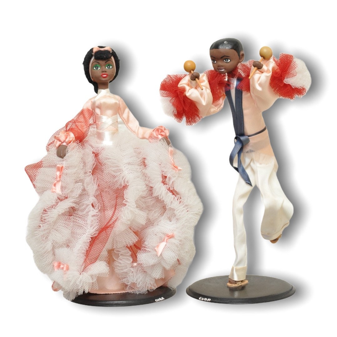 Vintage Afro Caribbean Dancing Dolls Dance Black Couple Salsa Flamenco ...