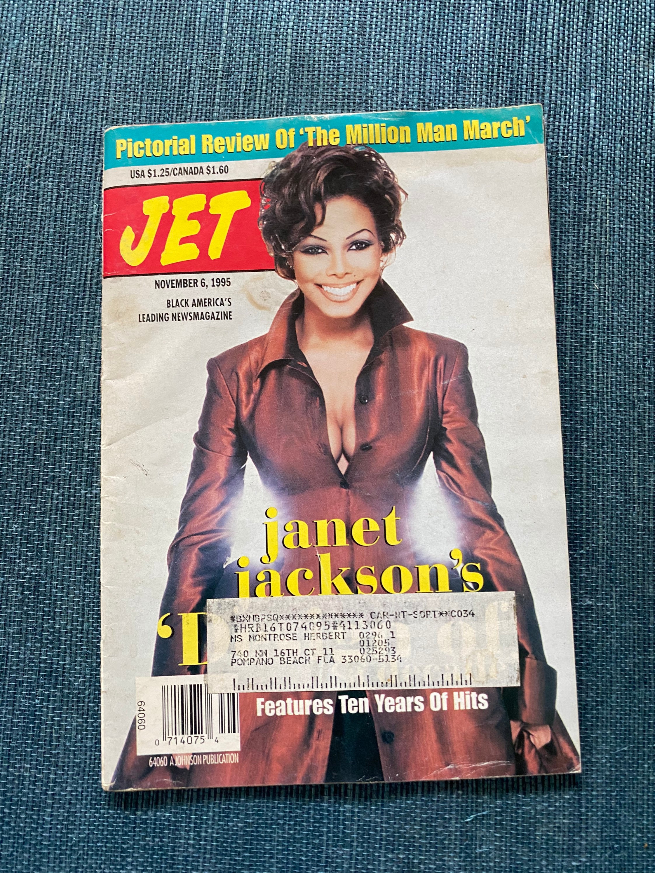 Vintage Jet Magazine Janet Jackson noviembre de 1995 | Etsy