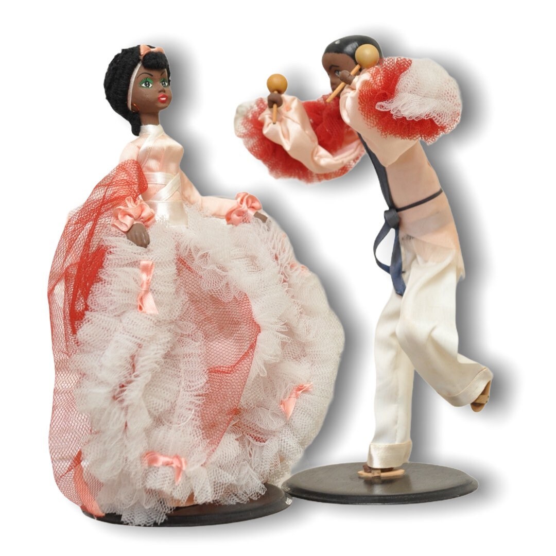 Vintage Afro Caribbean Dancing Dolls Dance Black Couple Salsa - Etsy UK