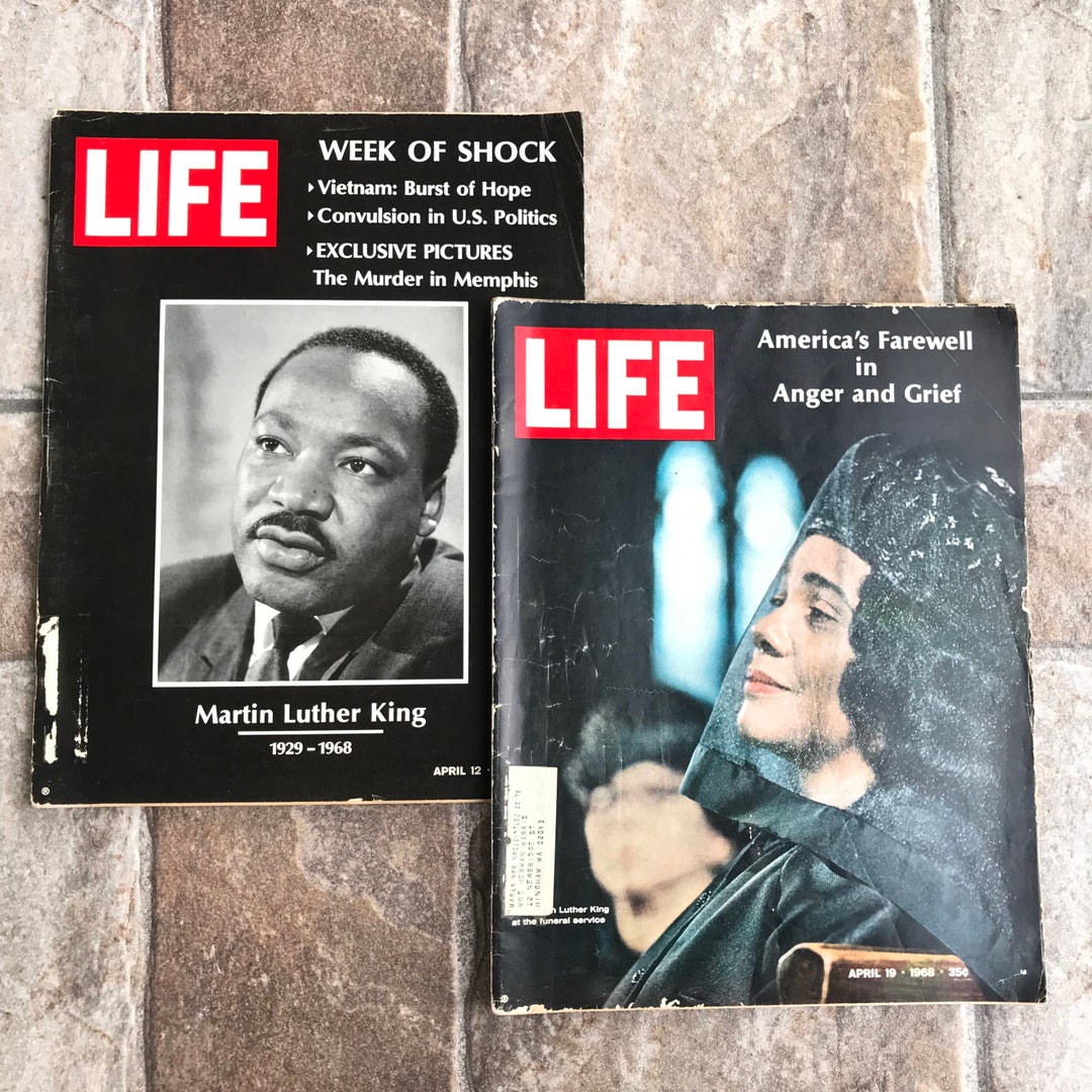 Martin Luther King Coretta Scott King Memorial April 1968 LIFE Magazine ...