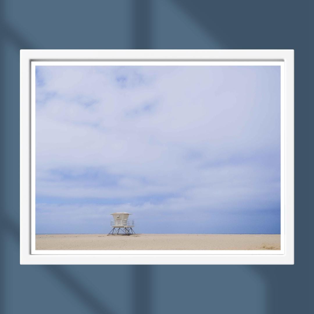 Del Mar Beach Lifeguard Tower Print: Coastal Modern Wall Art - Etsy