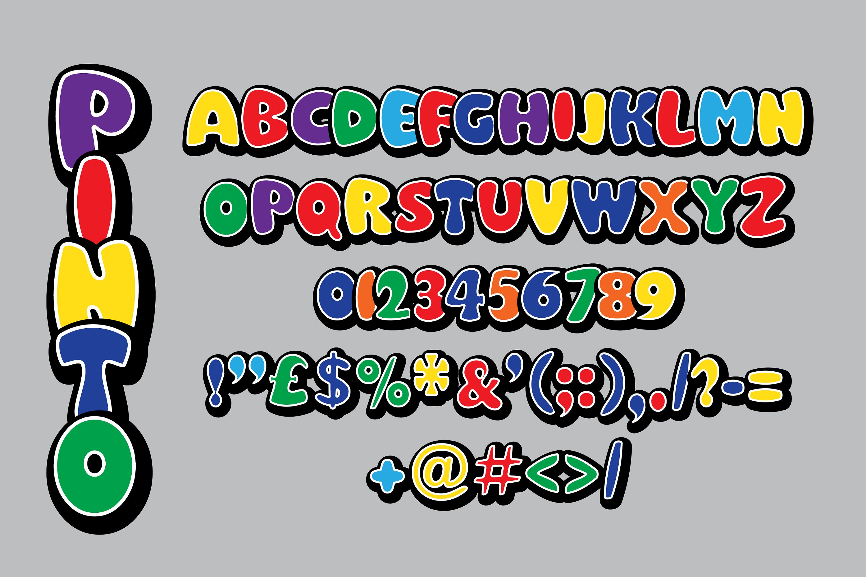 Pinto Color SVG Font Cutout Font Commercial Use TTF OTF - Etsy