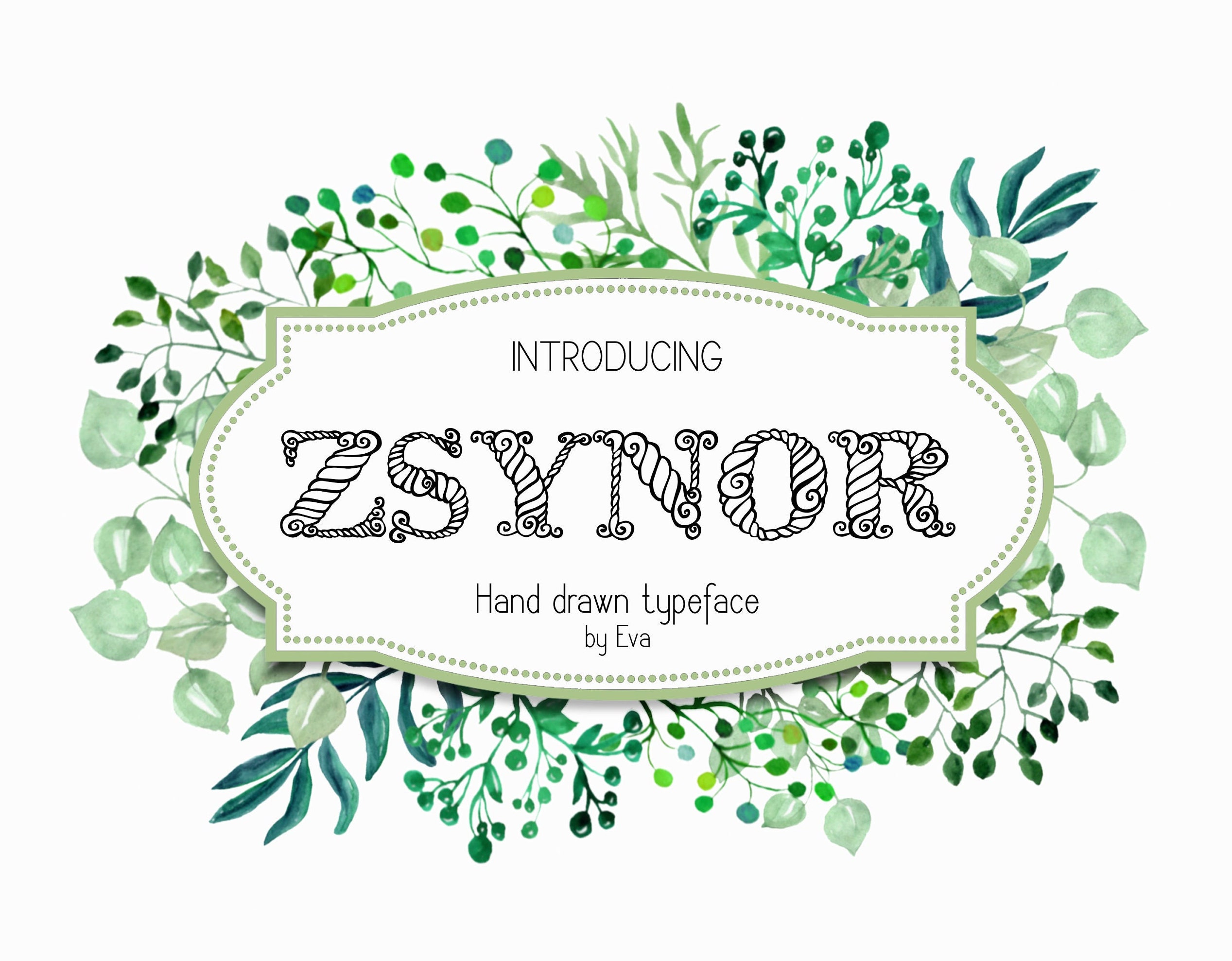 Commercial Font, Zsynor Font, Hand Drawn Decorative Typeface, Hand ...