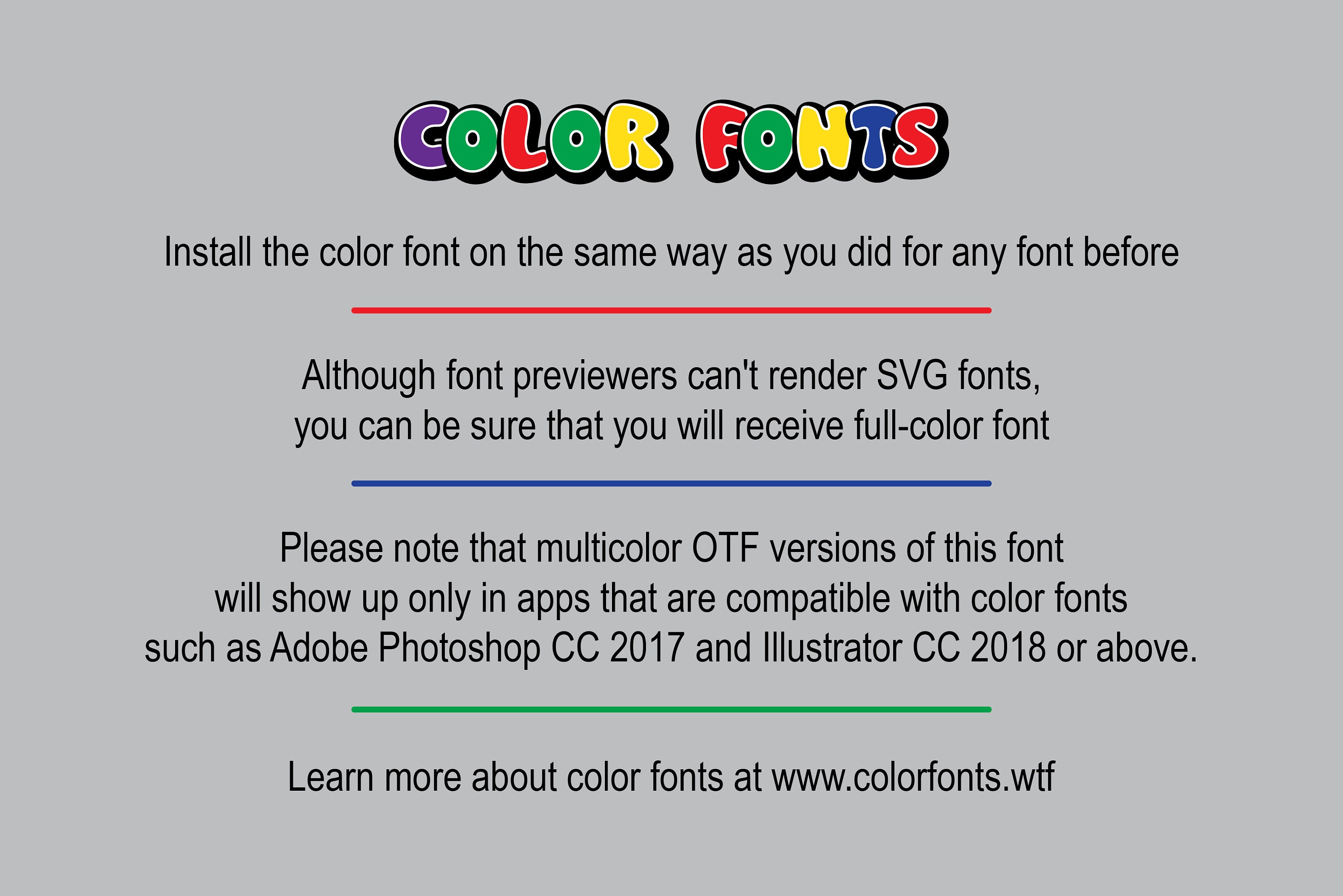 Doly Color SVG Font, 5 Styles, Commercial Use, OTF, Instant Download - Etsy