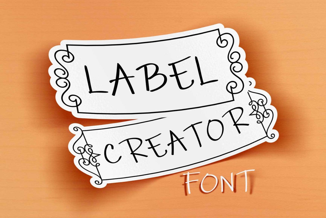 Label Creator Font, Creative Framer Font Downloadable Font, Commercial ...