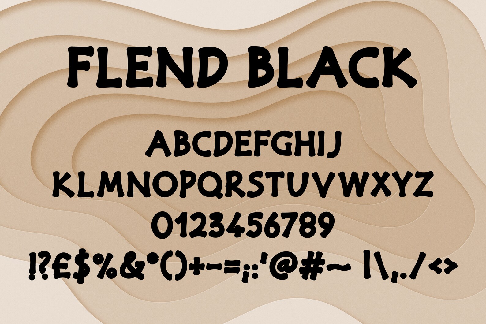 Flend Color SVG Font Cutout Font Commercial Use OTF - Etsy