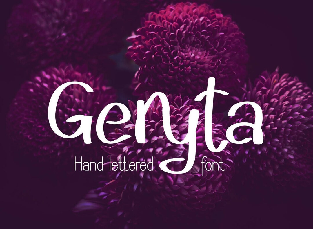 Digital Font, Geryta Font, Handwritten Font, Hand Lettered Typeface ...