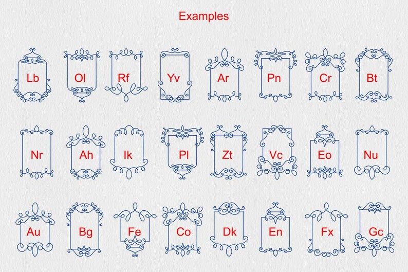 Frame Creator Font and Clipart Set, Png, Svg, Eps, Dxf Files, Font ...