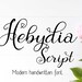 Hebydia Font, Handwritten Font, Calligraphy, Script, Hand Writing ...