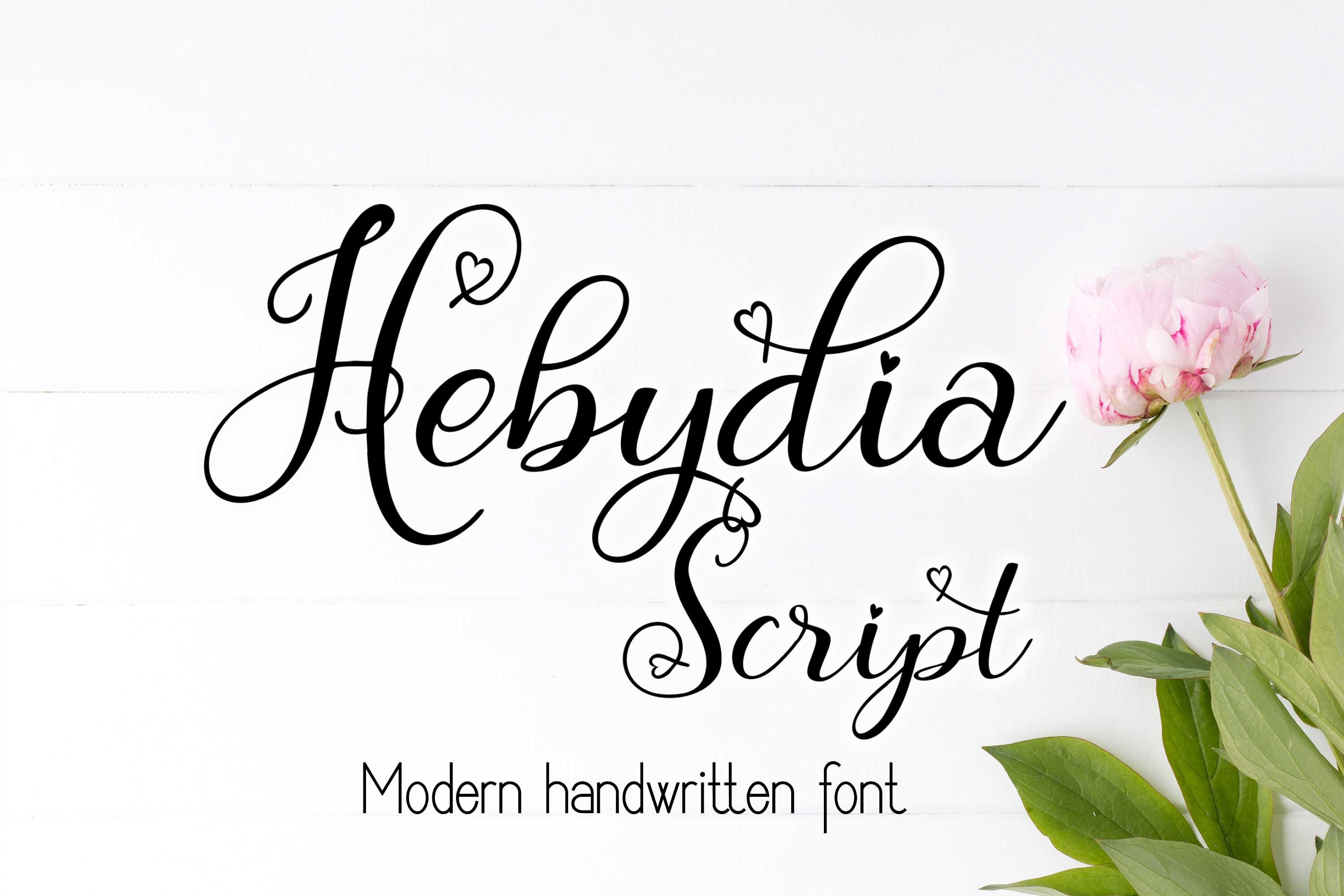 Hebydia Font, Handwritten Font, Calligraphy, Script, Hand Writing ...