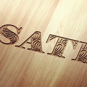 Sati Font, Uppercase Font, Hand Drawn Typeface, Instant Download ...