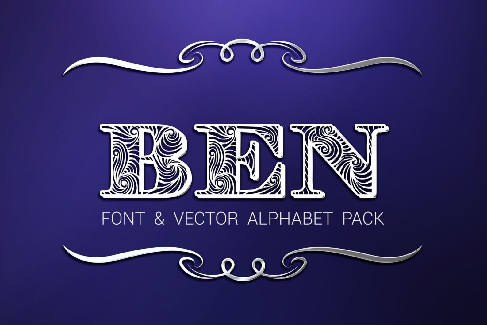 Ben Font, Digital Uppercase Font, Doodle Typography, Alphabet Clipart ...