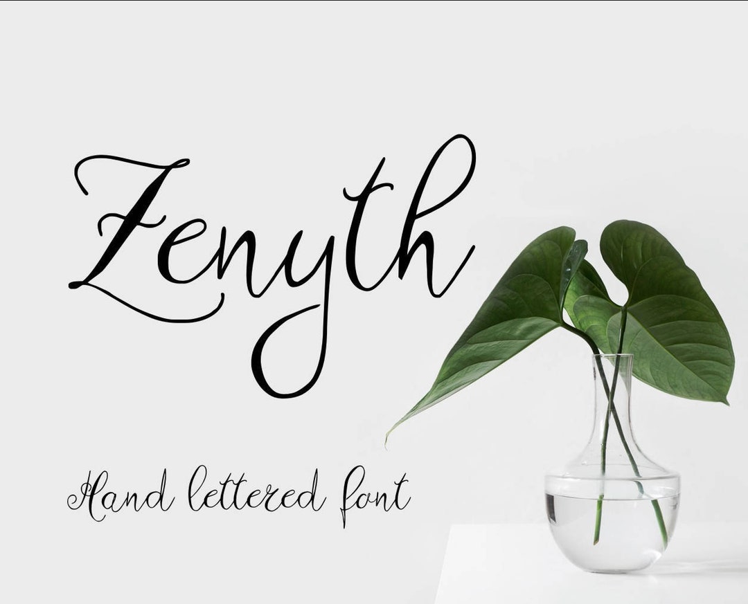 Hand Script Font, Zenyth Script Font, Hand Written Typeface, Hand ...