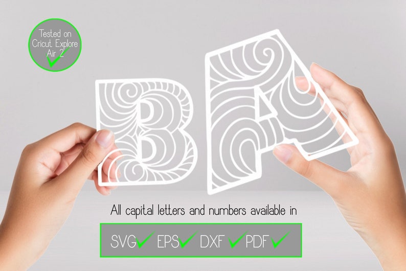 Hand Drawn Font, Fonix Font, Monogram, Initials, Capital Letters, Hand ...