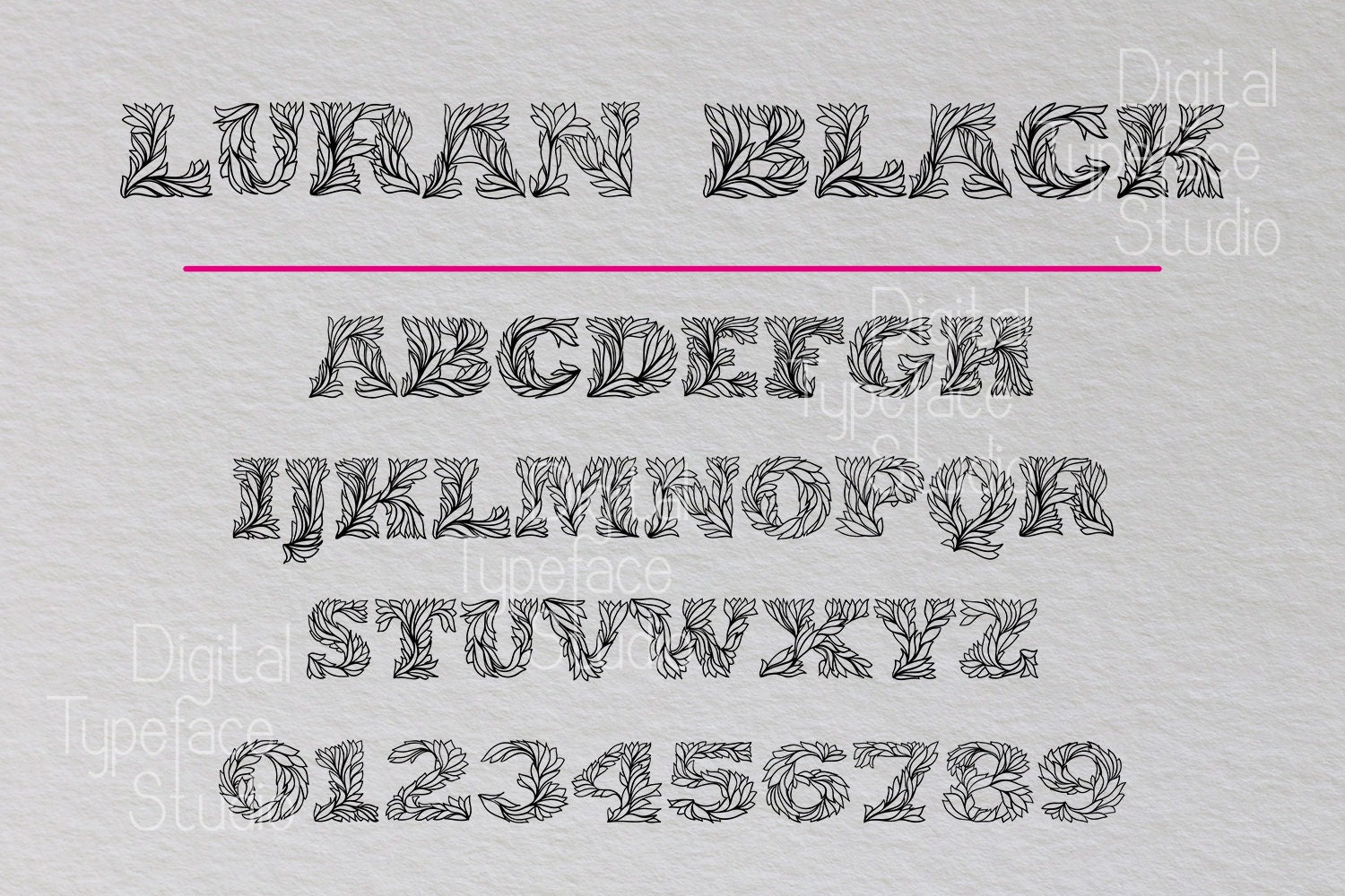 Luran Color SVG Font, Uppercase Font, Commercial Use, Doodle Art, OTF ...