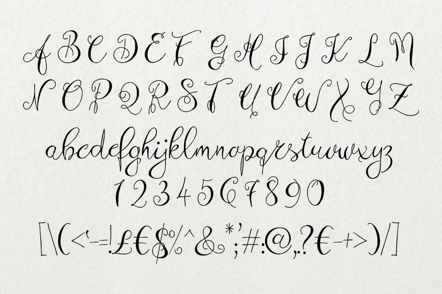 Hand Script Font Zenyth Script Font Hand Written Typeface - Etsy