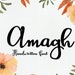 Digital Font, Amagh Font, Handwritten Font, Hand Lettered Typeface ...