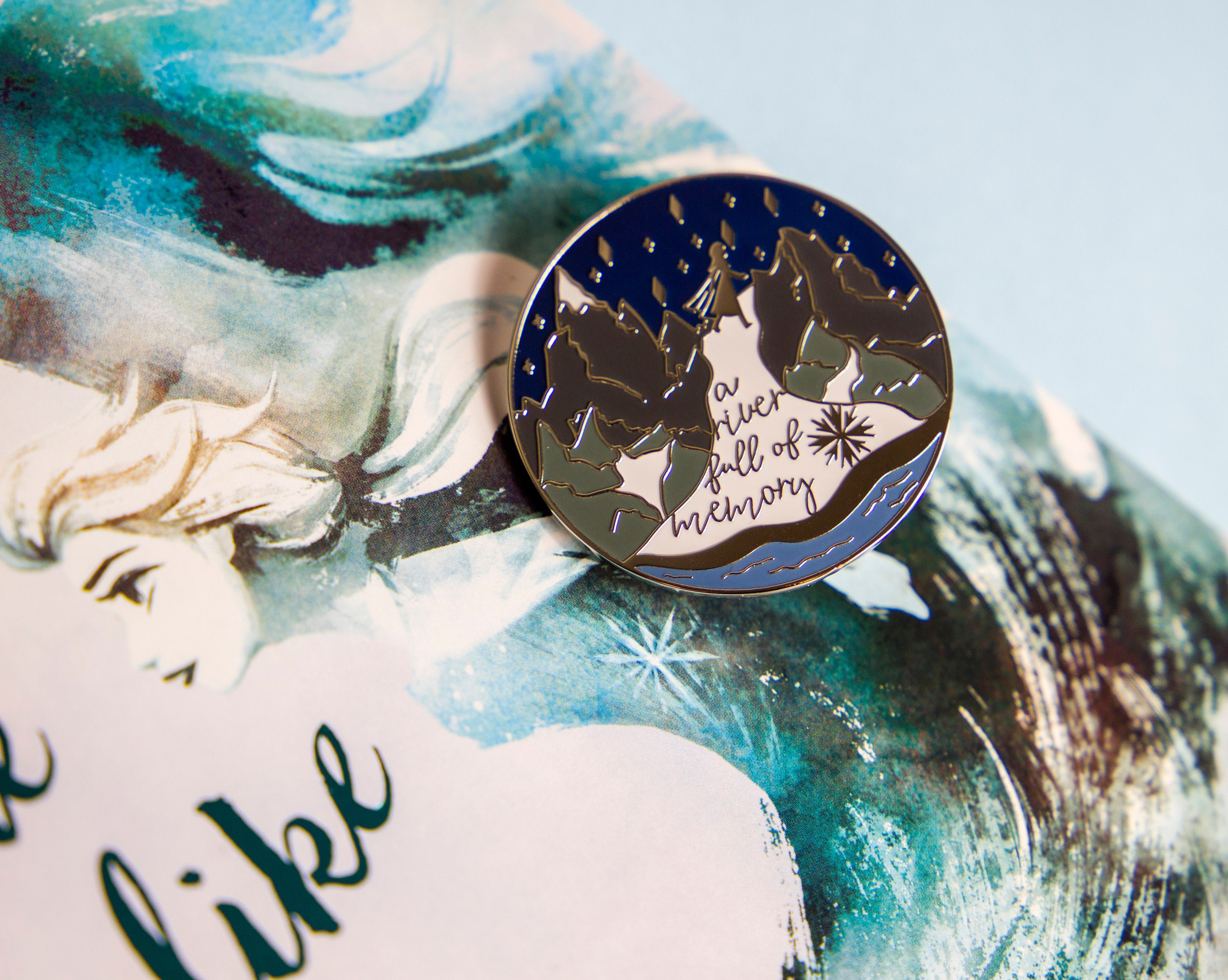 A River Full of Memory Ahtohallan Glacier Scene | Enamel Pin - Etsy