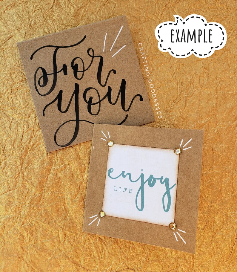 6 DIY Mini Cards 3 X 3 Surprise Blind-box Style, Variety of Occasions ...