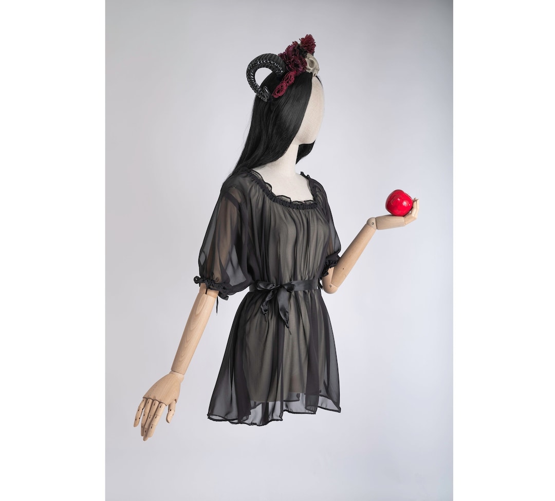 Chiffon Chemise Top Georgette, Historical Underwear Victorian Dark ...