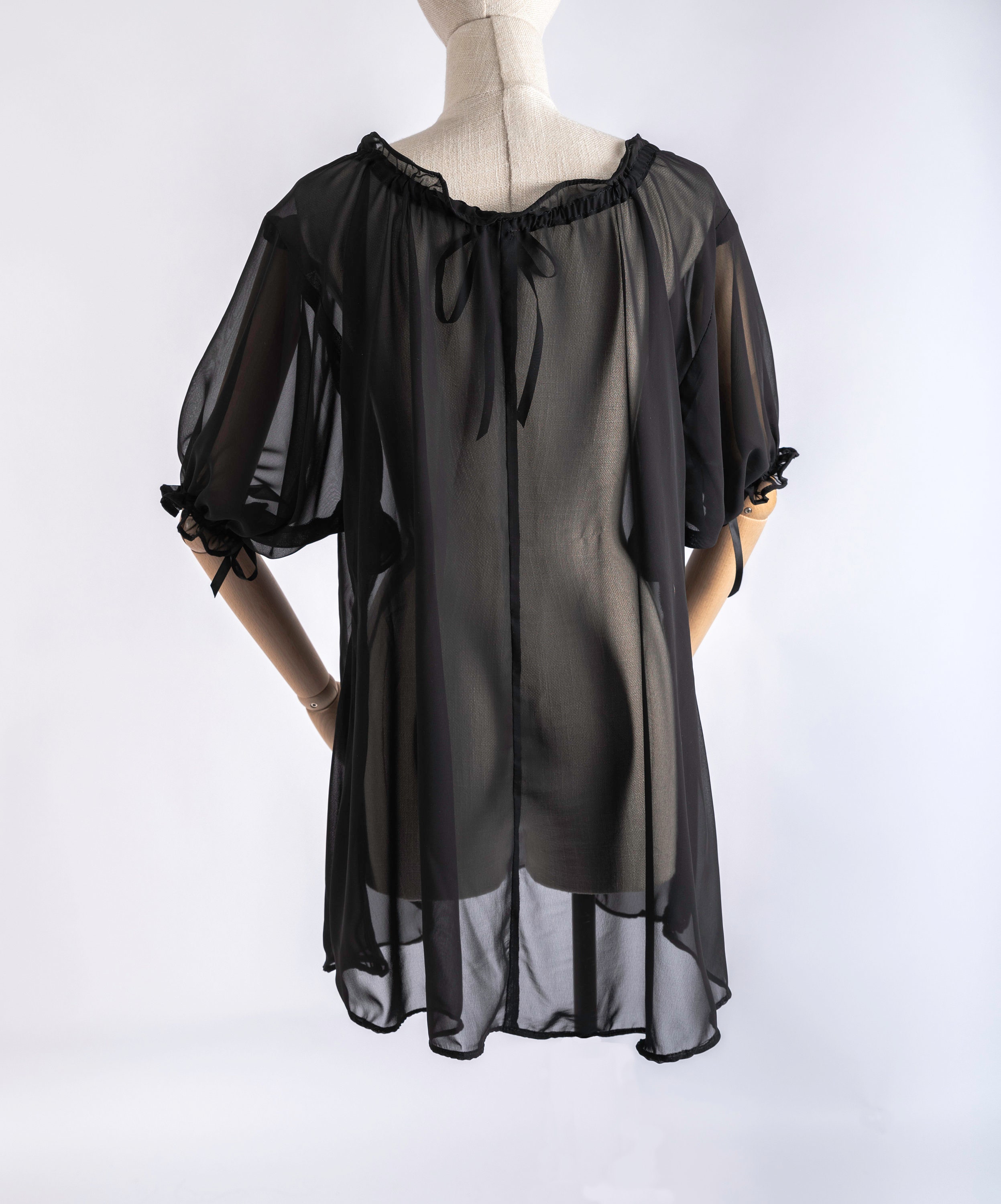 Chiffon Chemise Top Georgette, Historical Underwear Victorian Dark ...