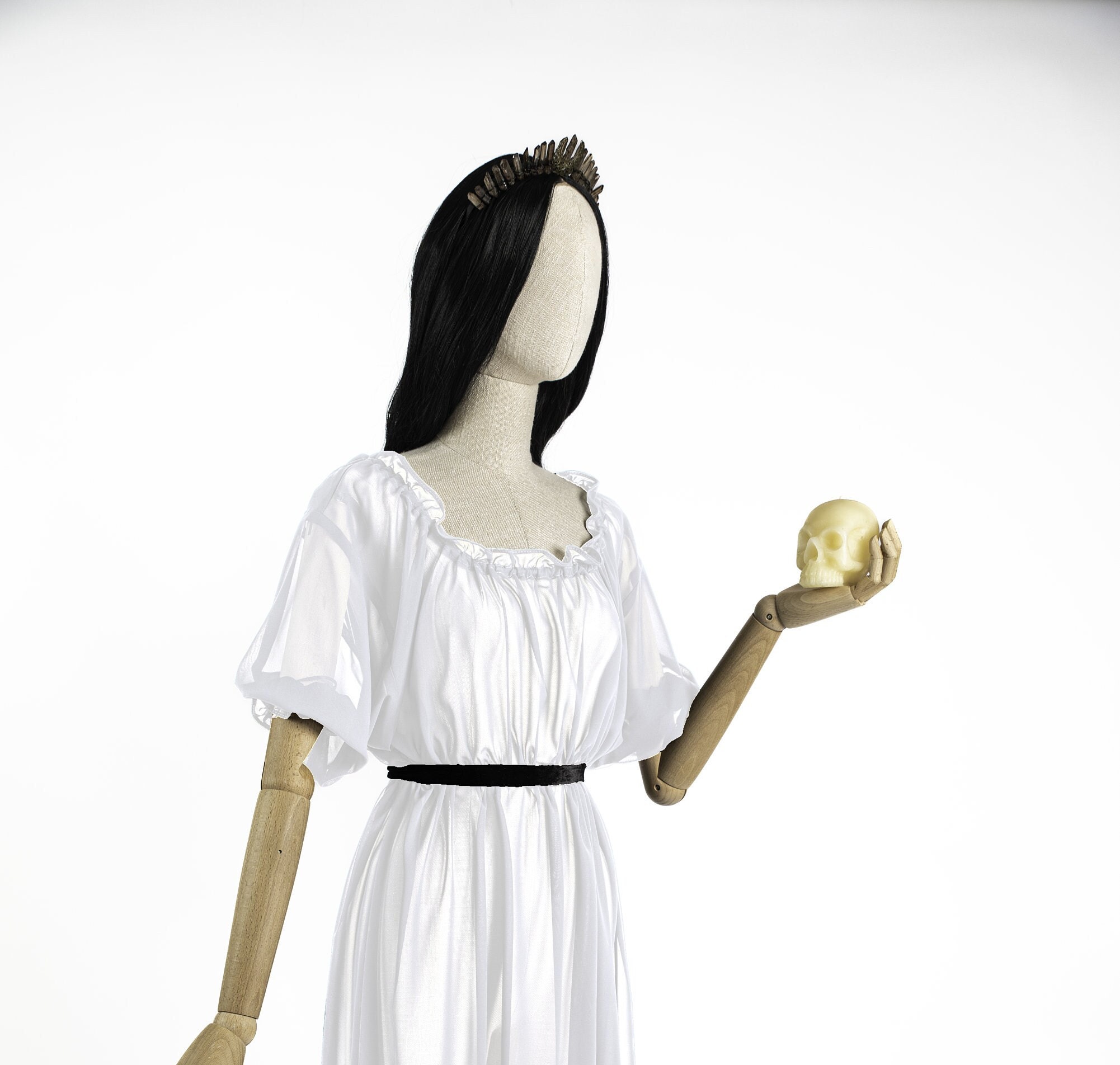 Chiffon Chemise Top Georgette, Historical Underwear Victorian Dark ...