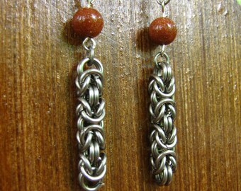 Carnelian Byzantine Chainmail Necklace Chainmaille Necklace - Etsy