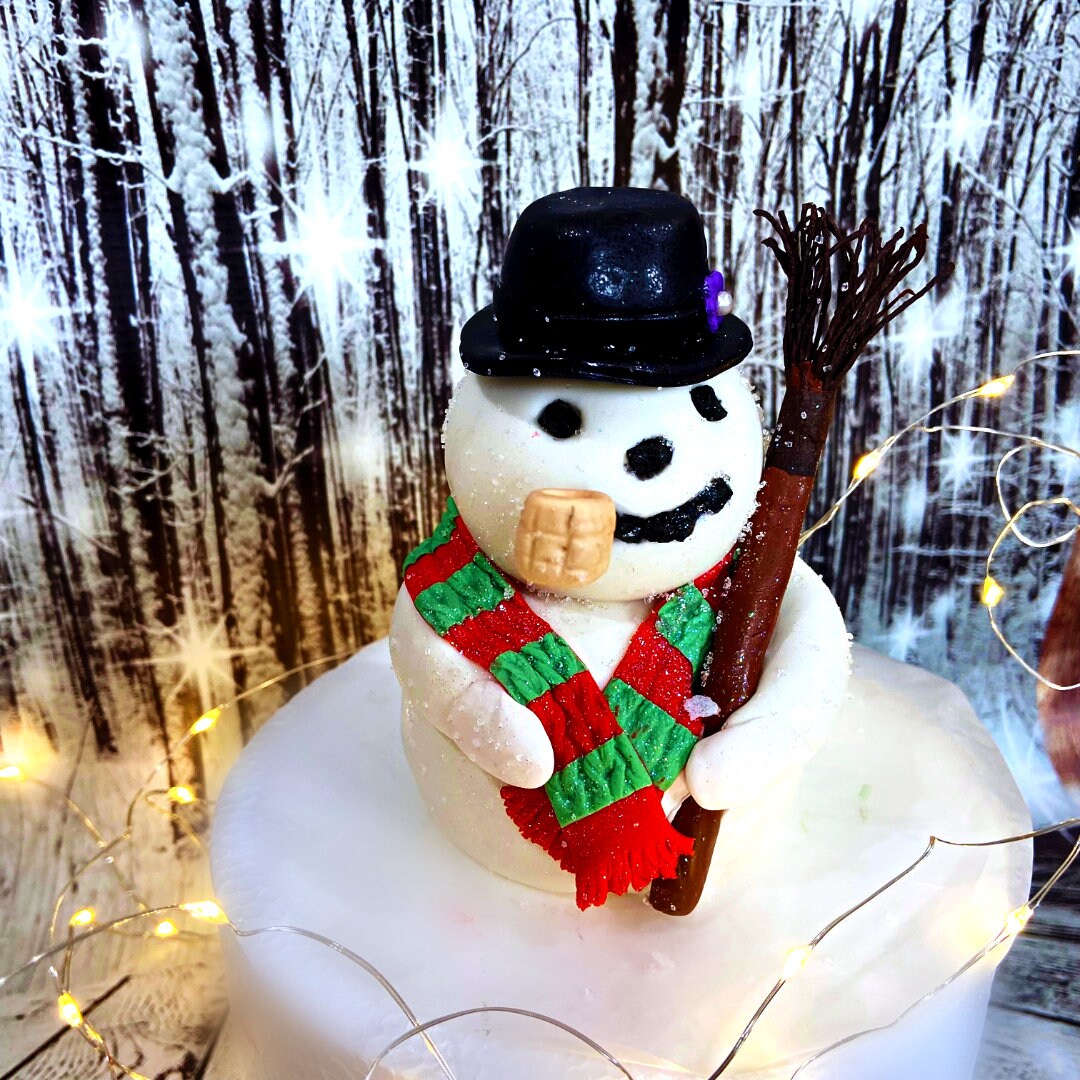 Snowman Cake Topper - Etsy