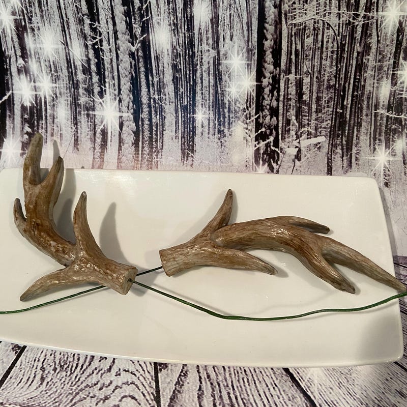Deer Antler Cake Topper - Etsy