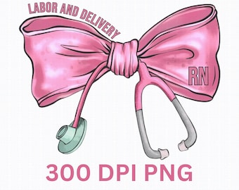 Labor and Delivery Nurse PNG, Pink Nurse - Etsy