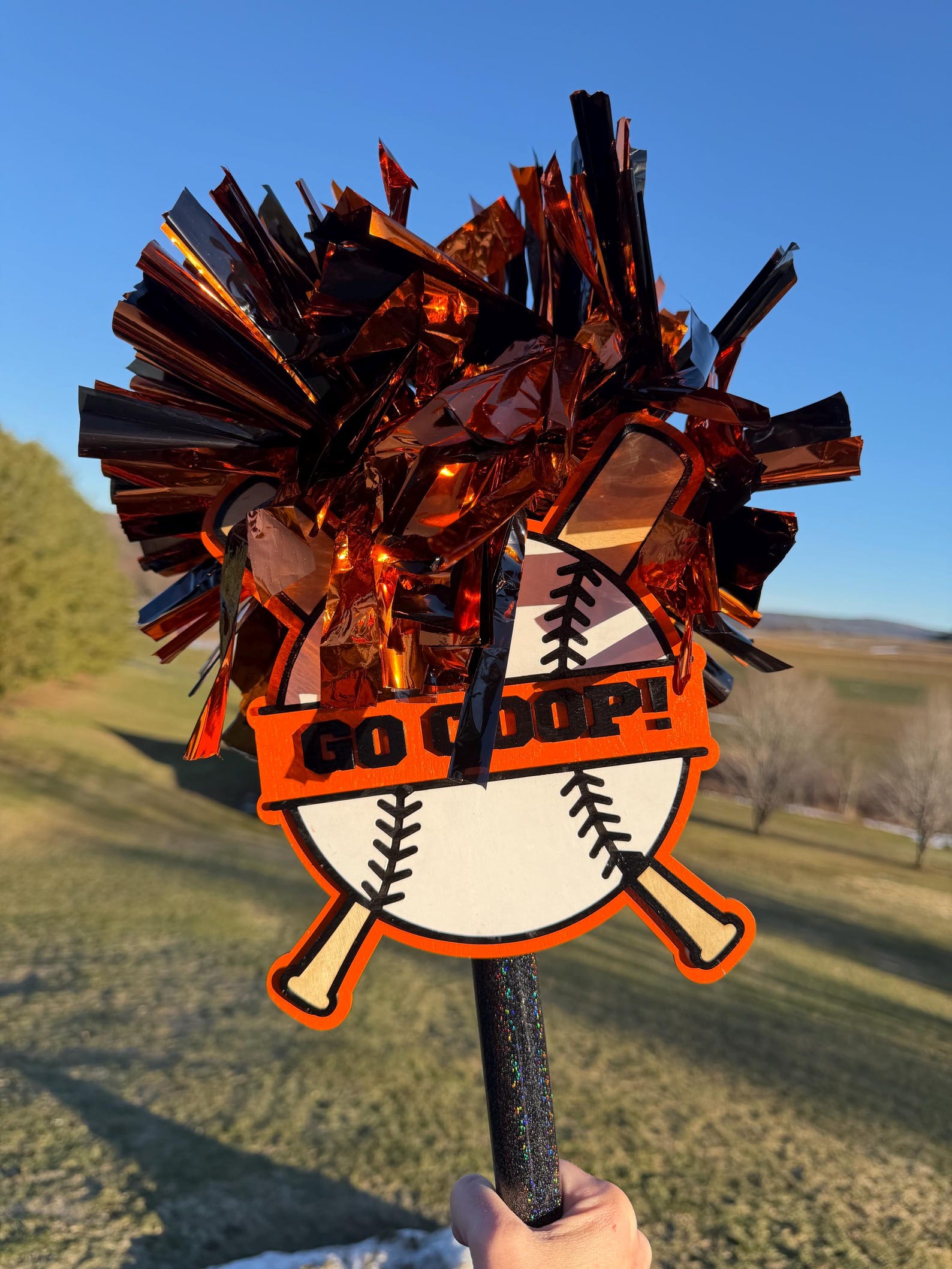 Custom Baseball Cheer Stick, Personalized Team Spirit Stick, Baseball ...