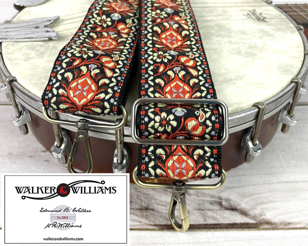 Walker and Williams HBAN-31 Vintage Series Red and Gold Mandala Woven ...