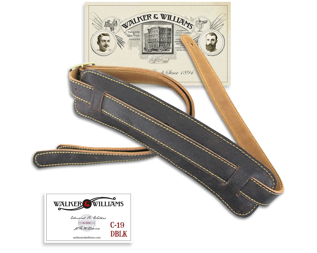 Walker and Williams C-19-DBLK Distressed Black Finish Premium Grain ...