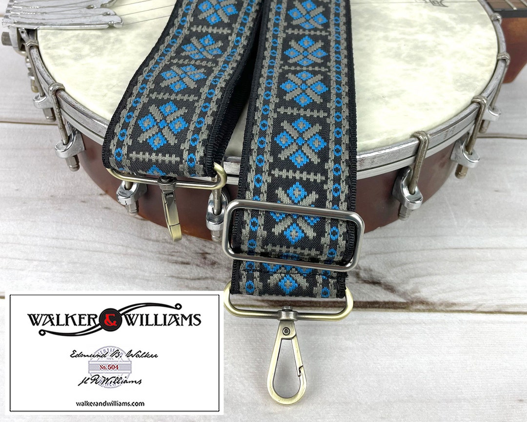 Walker and Williams HBAN-13 Vintage Series Gray & Blue Mandala Woven ...