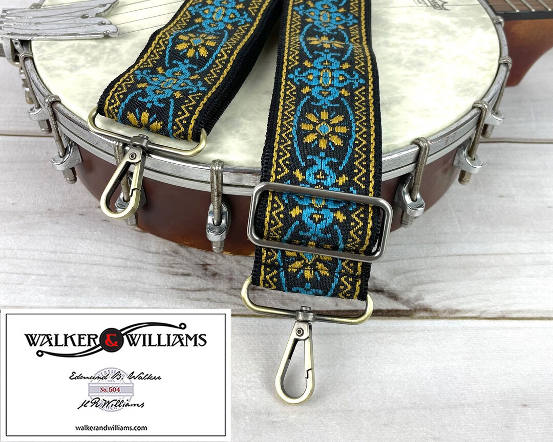 Walker and Williams HBAN-01 Vintage Series Blue & Gold Mandala Woven ...