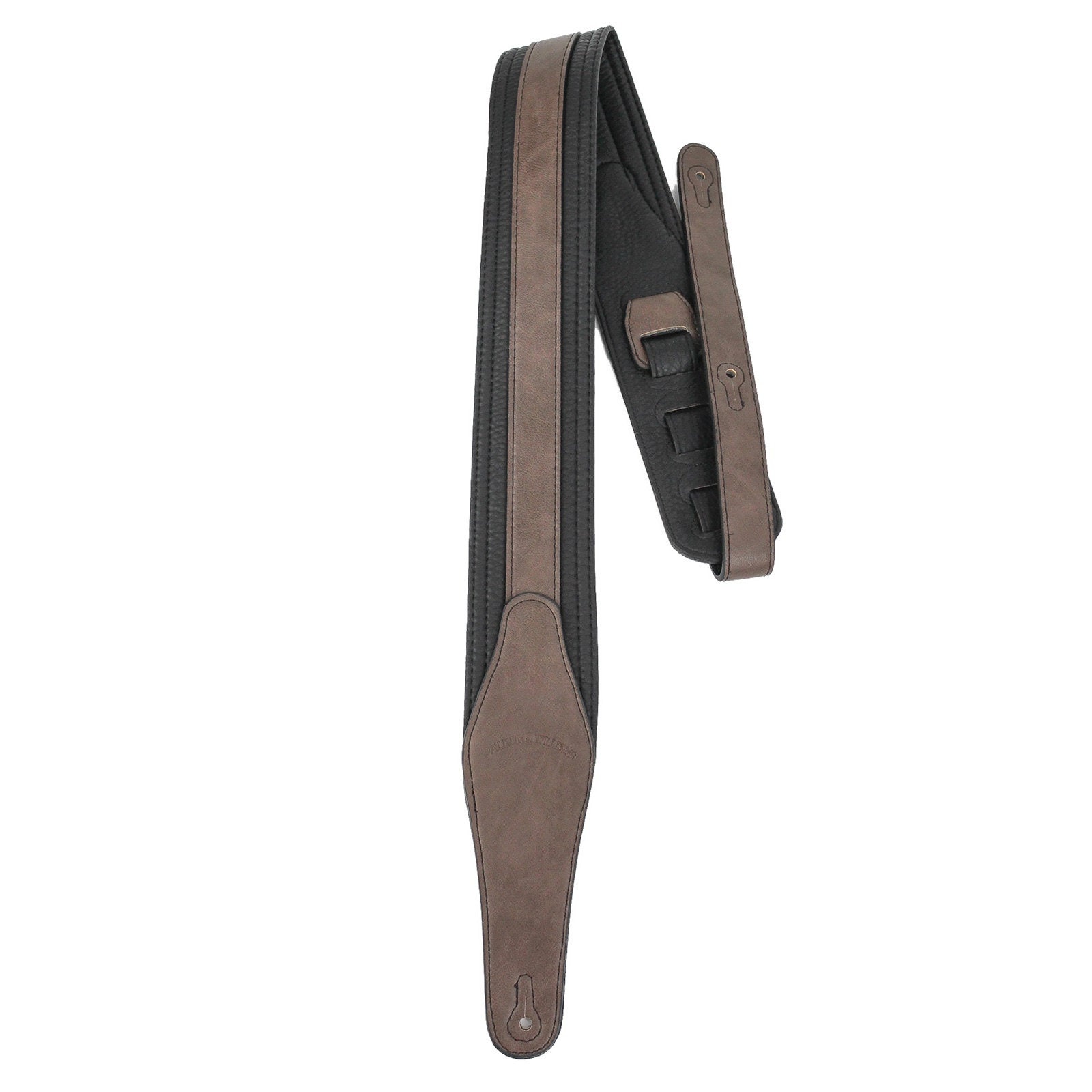 Cognac Padded Leather Guitar Strap With Soft Glove Leather Back Walker ...